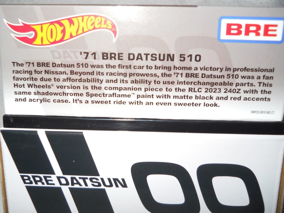Hot Wheels 2023 Mattel Creations RLC '71 BRE Datsun 510: Red Line Club ...