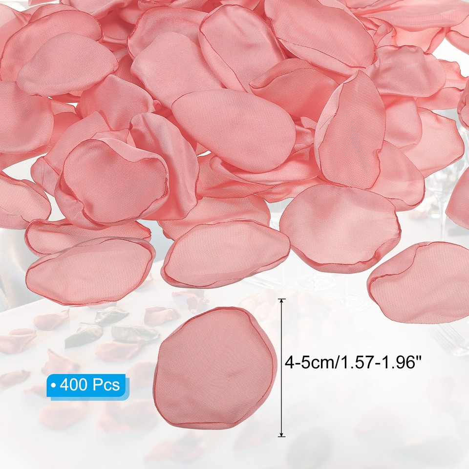 400 Pcs Silk Rose Petals, Artificial Flower Fake Rose Petals Light Dark ...