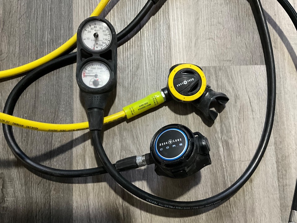 Aqua Lung Aqualung Core first and second Regulator, Aqualung Octopus ...