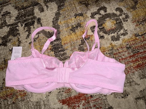 NWT Auden Unlined Balconette Pink Lace Comfort Underwire Bra Sz 42C | eBay