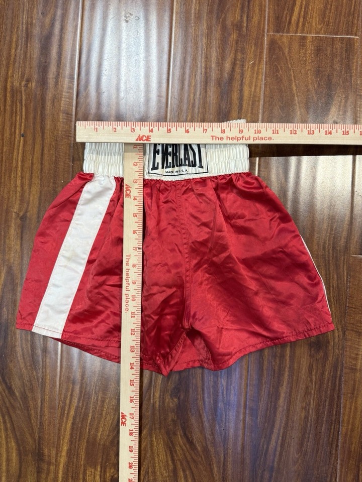 Vintage Everlast Boxing Trunks Shorts Satin Made in USA 80s Size Small ...