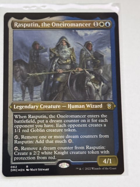 Rasputin, the Oneiromancer Foil Etched Dominaria United Foil #62 | eBay
