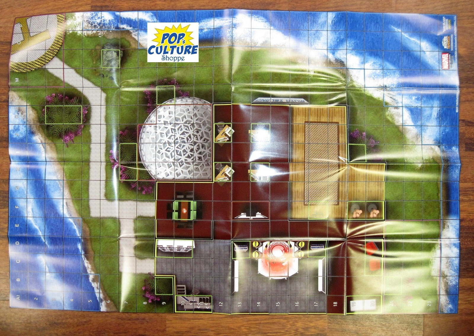 HEROCLIX X-Men Xavier's School MUIR ISLAND / GENOSHA Outdoor 16x24 Map ...