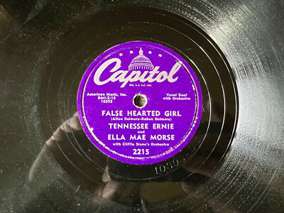TENNESSEE ERNIE & ELLA MAE MORSE False Hearted Girl CAPITOL 2215 ...