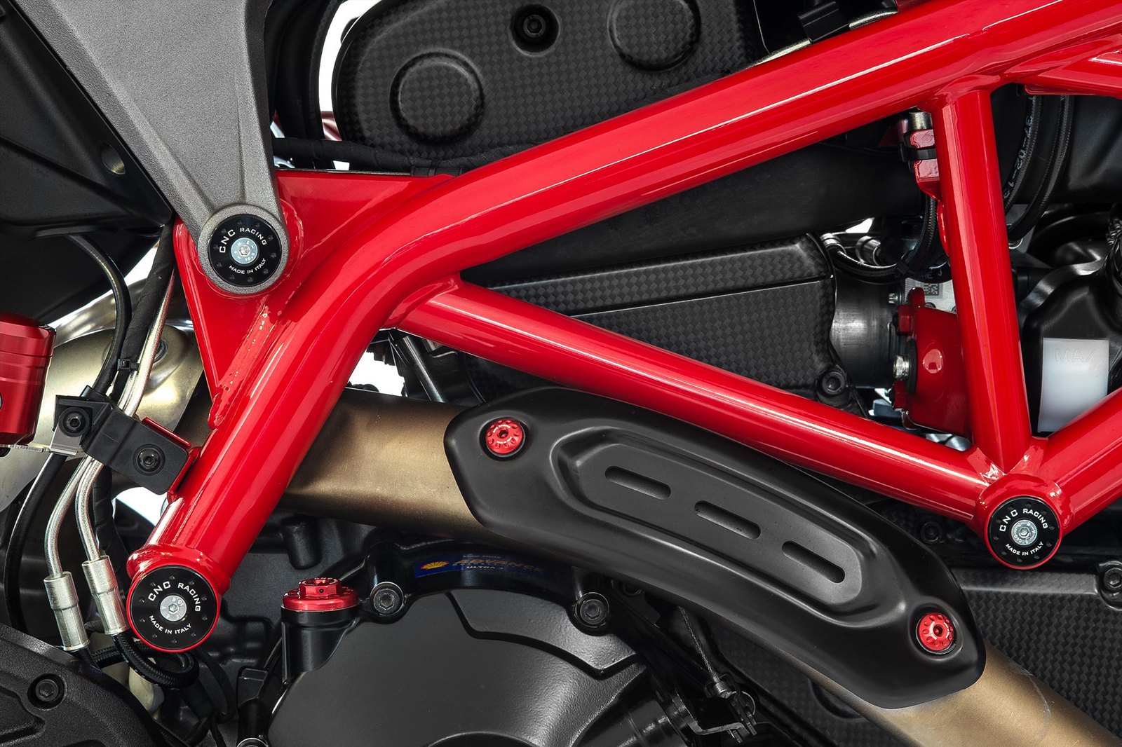 CNC Caps Frame Ducati Hypermotard 821/939 821 2013-2015 Red | eBay