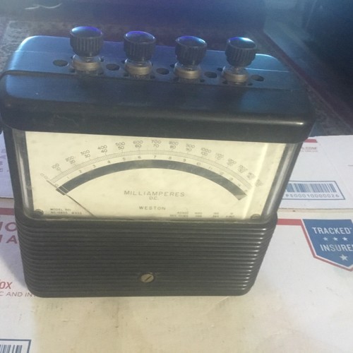 WESTON CORPORATION DC MILLIAMPERES TEST METER MODEL 901 TRI RANGE | eBay