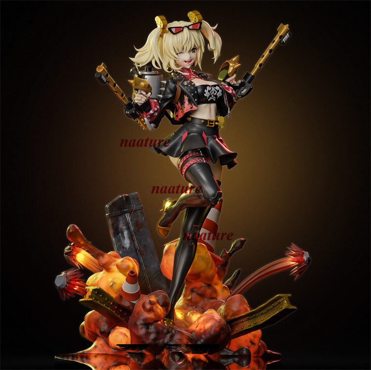 Burnice White 1/8 1/6 Unpainted GK Models 3D Printed Figure Resin Kits ...