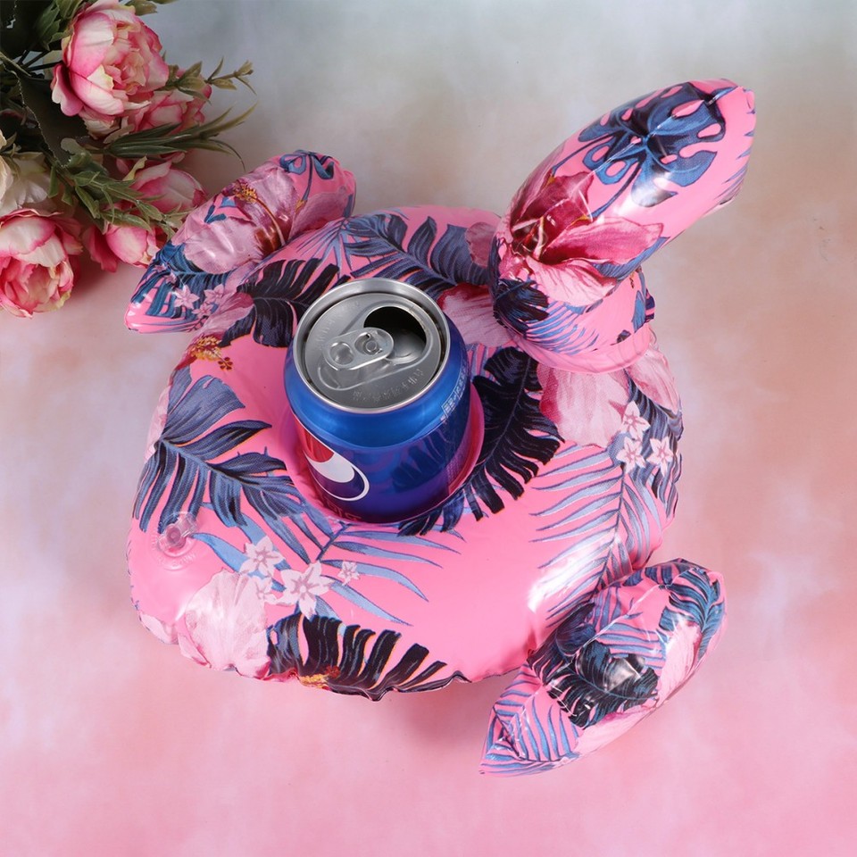 Floating Beer Holder Swim Beer Mat Inflatable Flamingo Design Bottle ...