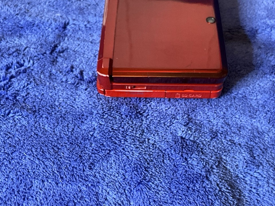 Flame Red Nintendo 3DS Bundle Includes 2 Games With All Brand New ...