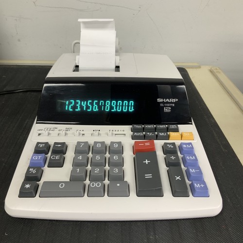 Sharp EL-1197PIII Electronic Printing Calculator Adding Machine Ribbon ...