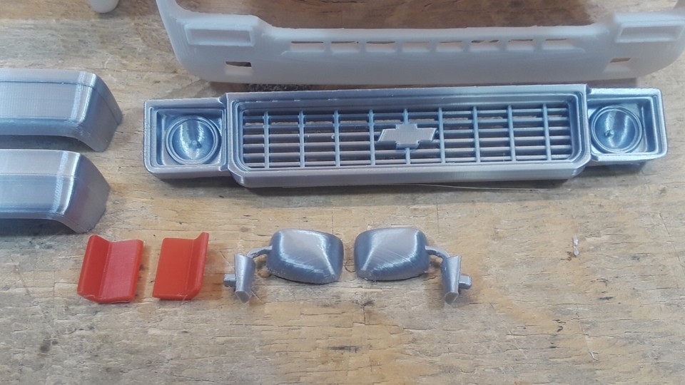 3D Printed RC CAR Chevy Truck C30 4 Door Crew Cab & Bed Dually 1/10 ...