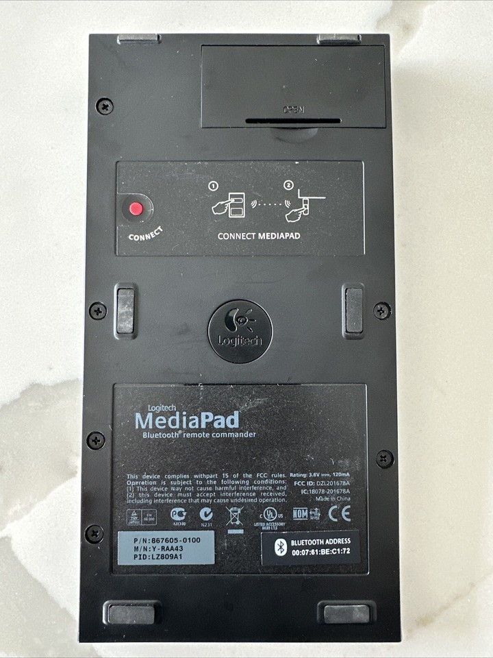 Logitech DiNovo MediaPad Bluetooth Remote Commander Numeric Keypad | eBay