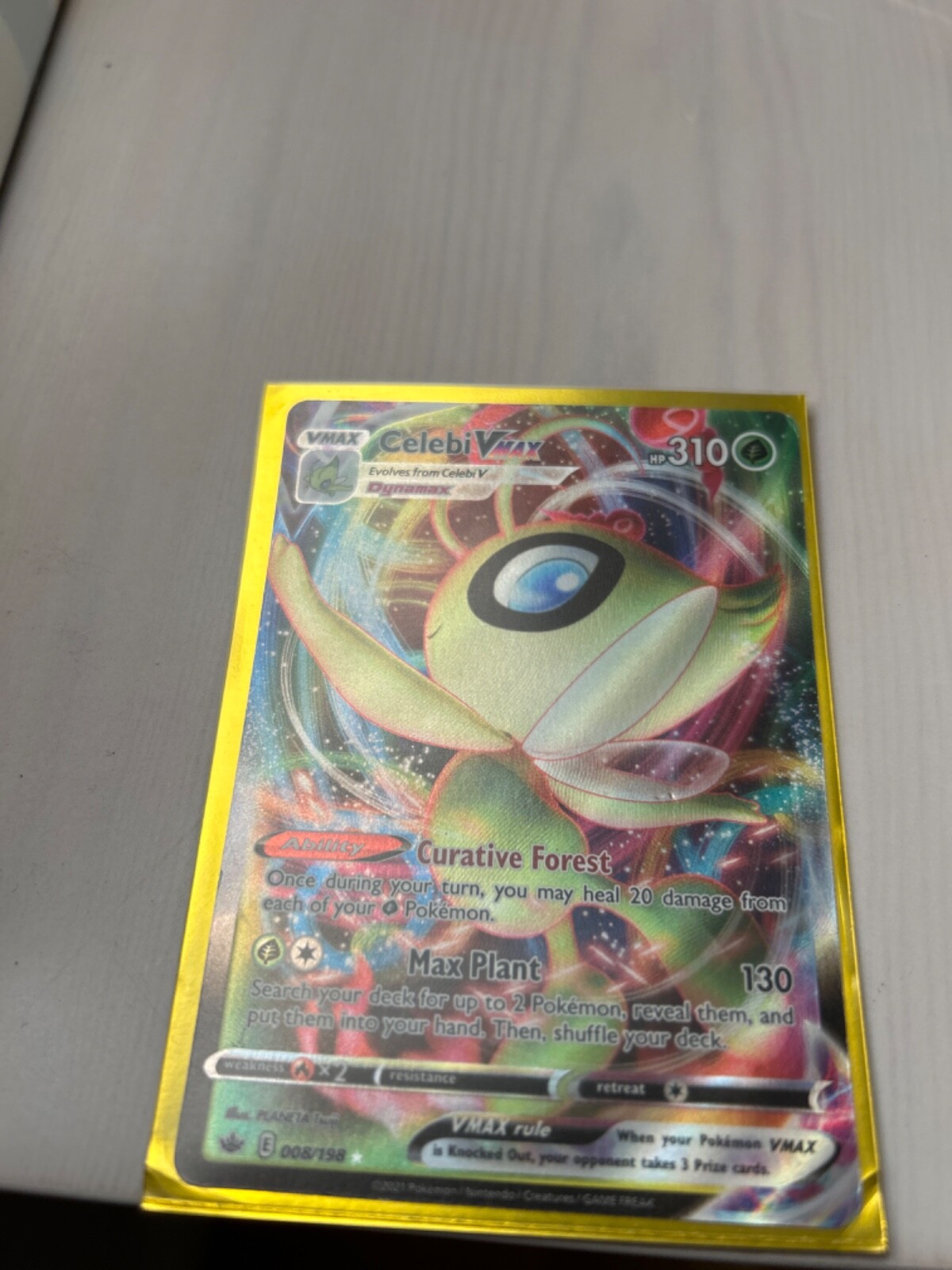 Pokémon TCG Celebi VMAX Chilling Reign 008/198 Holo Ultra Rare | eBay