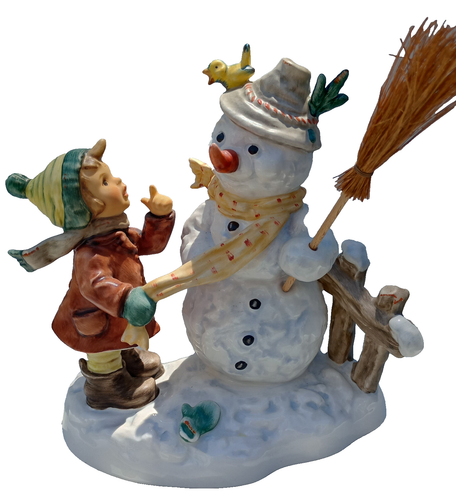 Goebel M.I. Hummel WINTER FRIEND SNOWMAN w/BROOM 2283/11 First Issue NO ...