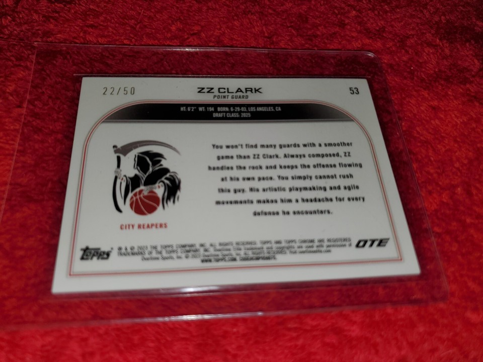 2022-23 TOPPS CHROME OVERTIME CARD ZZ CLARK RC PHOTO VARIATION GOLD 17/ ...