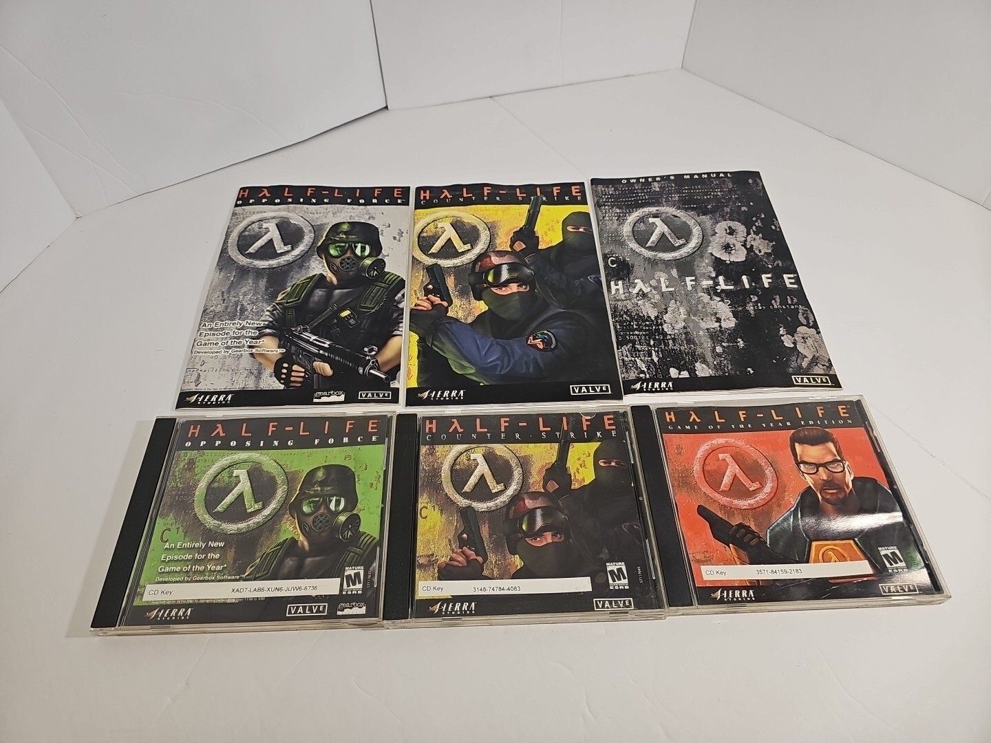 Half Life PC Games- Counterstrike & Opposition Force - READ Description ...