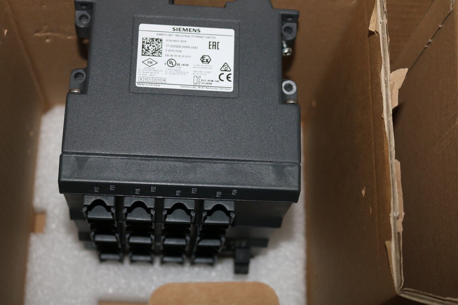 SIEMENS SCALANCE X224 6GK5224-0BA00-2AA3 6GK5 224-0BA00-2AA3 PLC ...