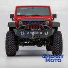 Rock Crawler Front Bumper+Winch Plate Mount+D-Ring for 07-18 Jeep ...