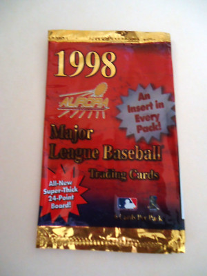 1998 Pacific Aurora Baseball card wrapper - Insert in every pack | eBay