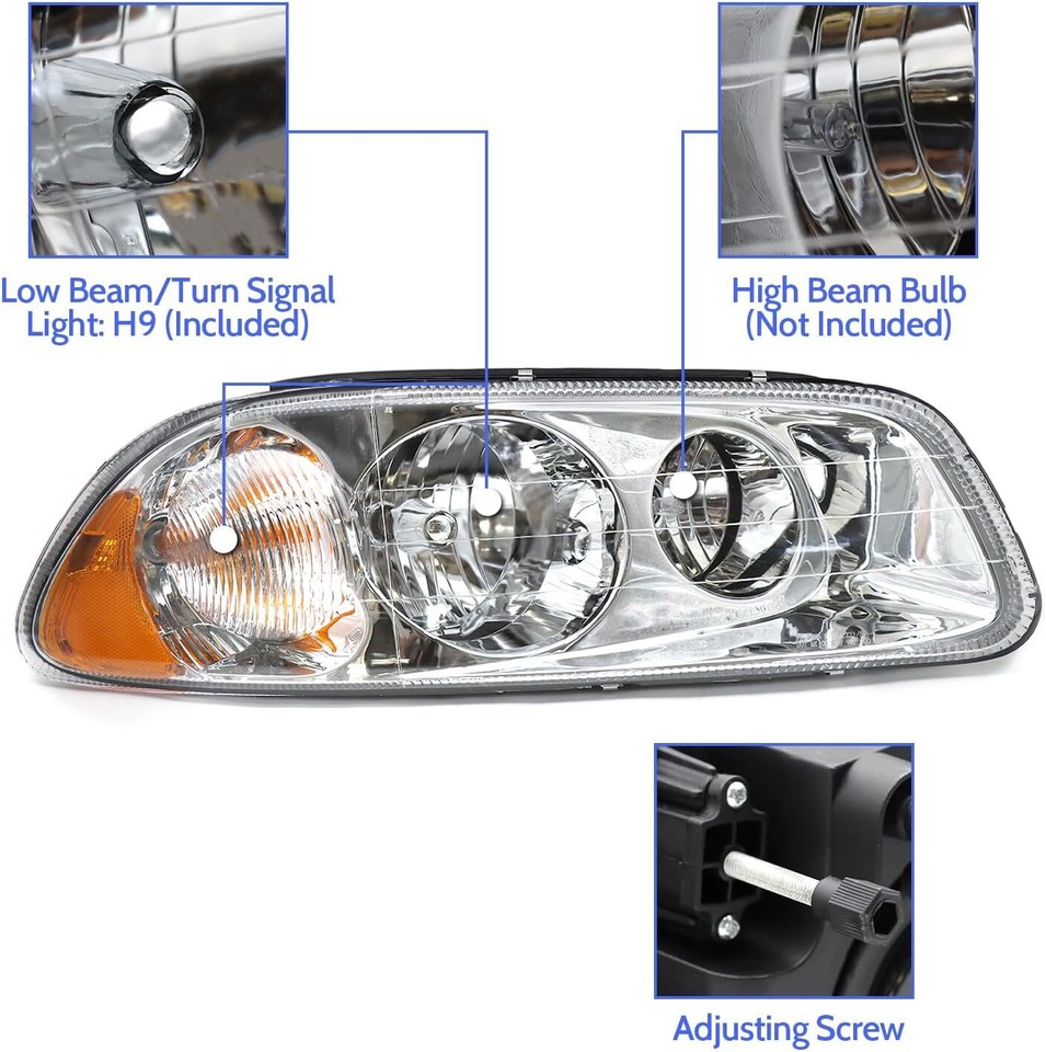 Headlight Assembly Fit for MACK GU4 GU5 GU7 CT713 GU8 CX CXN CXU CTP ...
