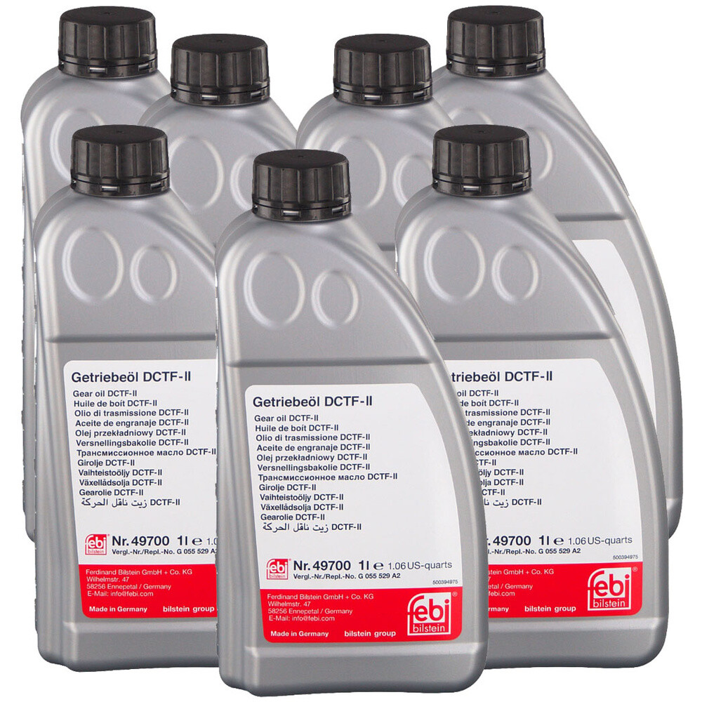 7x 1l FEBI 49700 DCTF - II Automatikgetriebe Öl G 055 529 A2 VAG BA5 ...