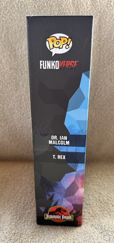 Pop! Funko Verse Strategy Game JURASSIC PARK New Dinosaur T-Rex Dr Ian ...