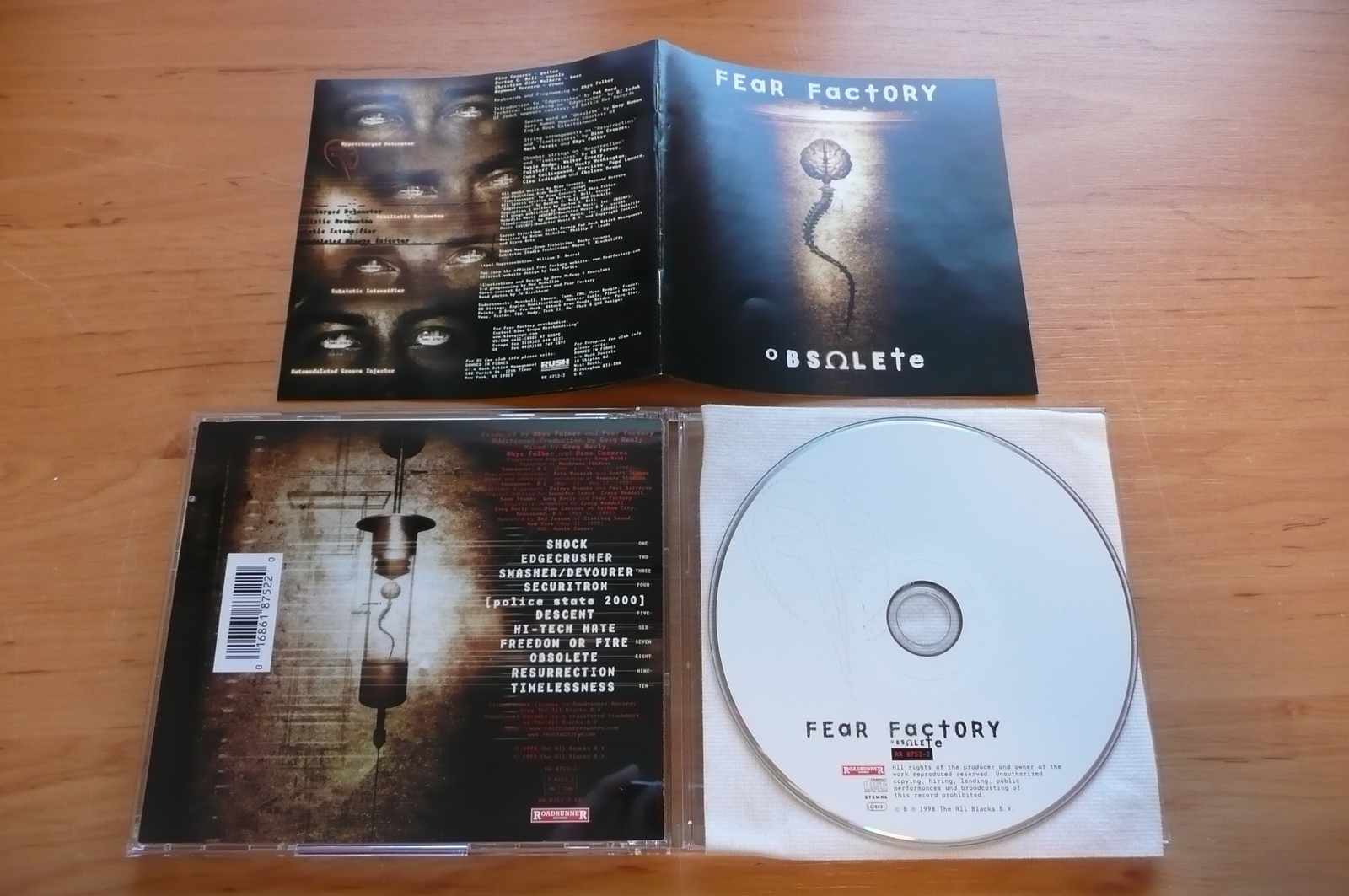 @ CD FEAR FACTORY - OBSOLETE / ROADRUNNER RECORDS 1998 / INDU METAL USA ...