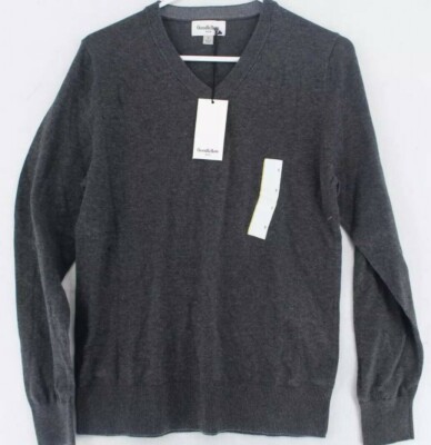 Goodfellow And Co Sweater Men’s Size Small Gray Long Sleeve V Neck ...