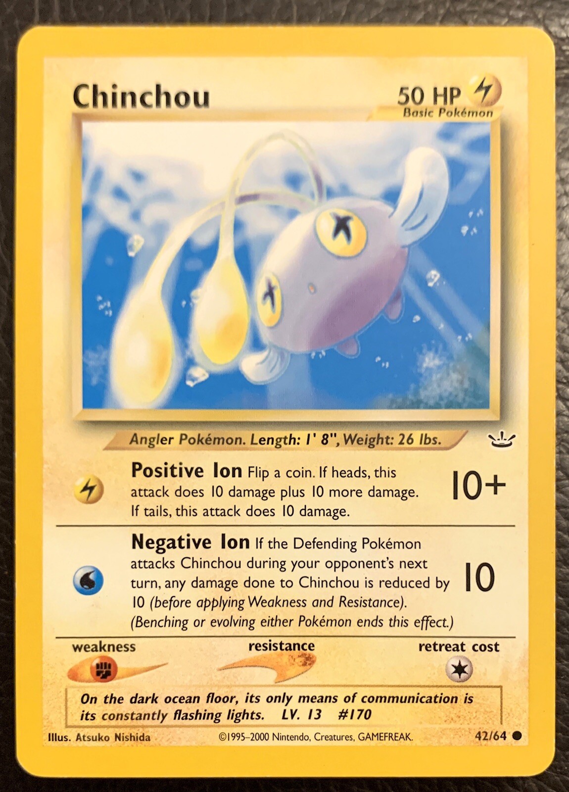 CHINCHOU - Neo Revelation Set - 42/64 - Common - Pokemon Card ...