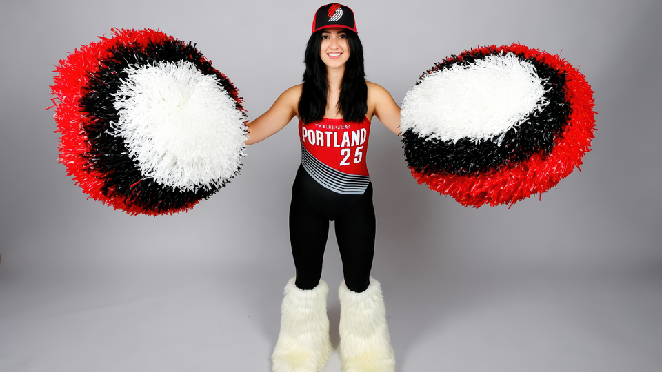Extra Large Pro Vintage Cheerleader Pom Poms- 30" - NFL, NCAA, MLB, NBA ...