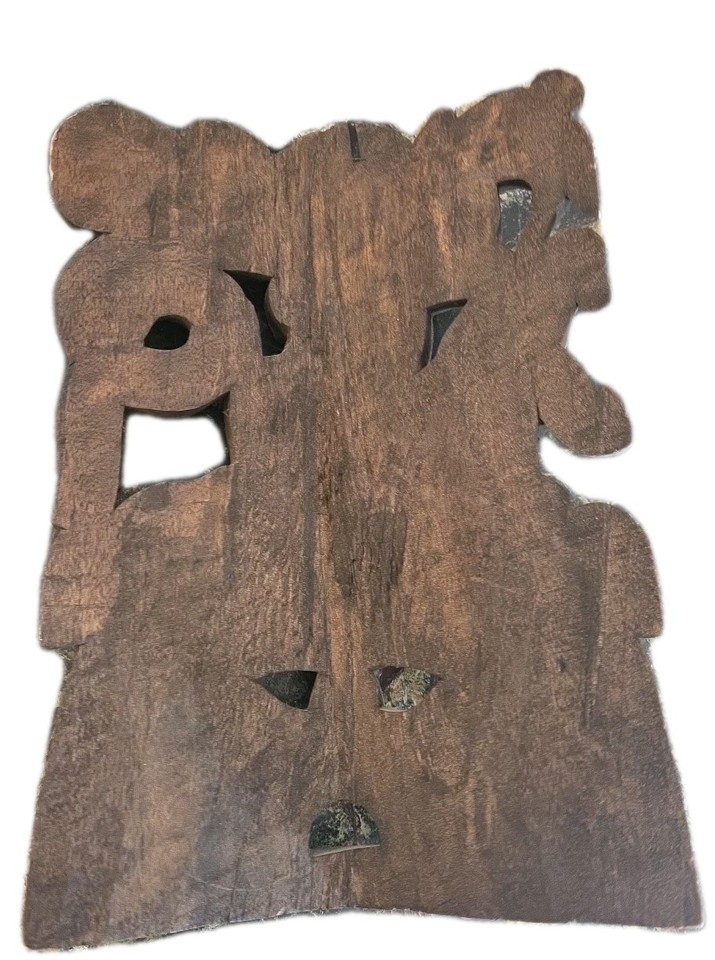 Wood Hand Carved Mayan AZTEC Warrior Face Mask Wall Decor | eBay