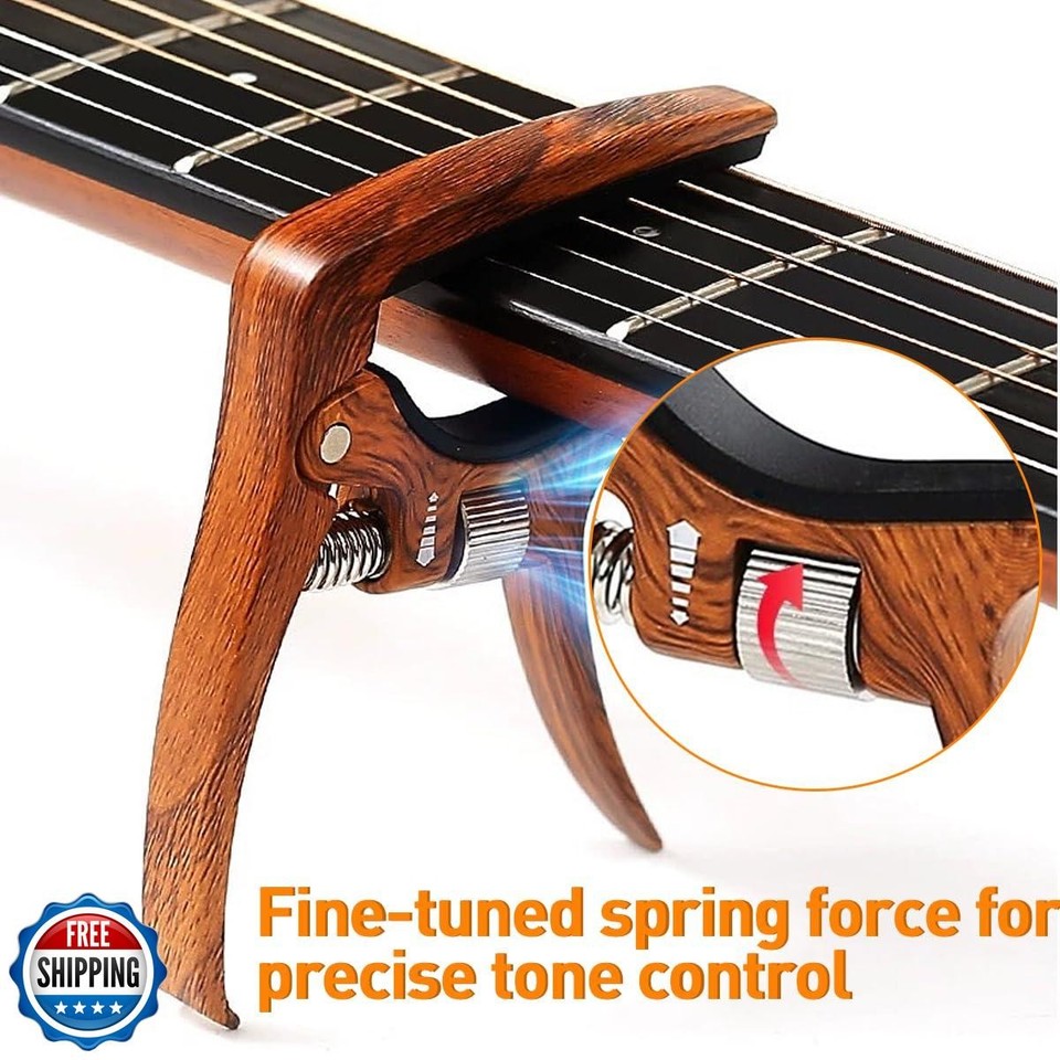 Guitar Capo Adjustable Capo for 6-String Acoustic Guitars, Electric ...