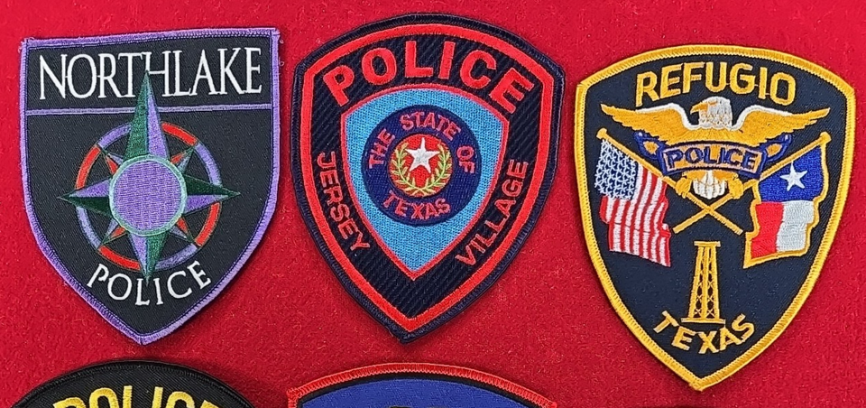 TEXAS POLICE PATCH COLLECTORS SPECIAL #SS Police Patch Lot 9 POLICE ...