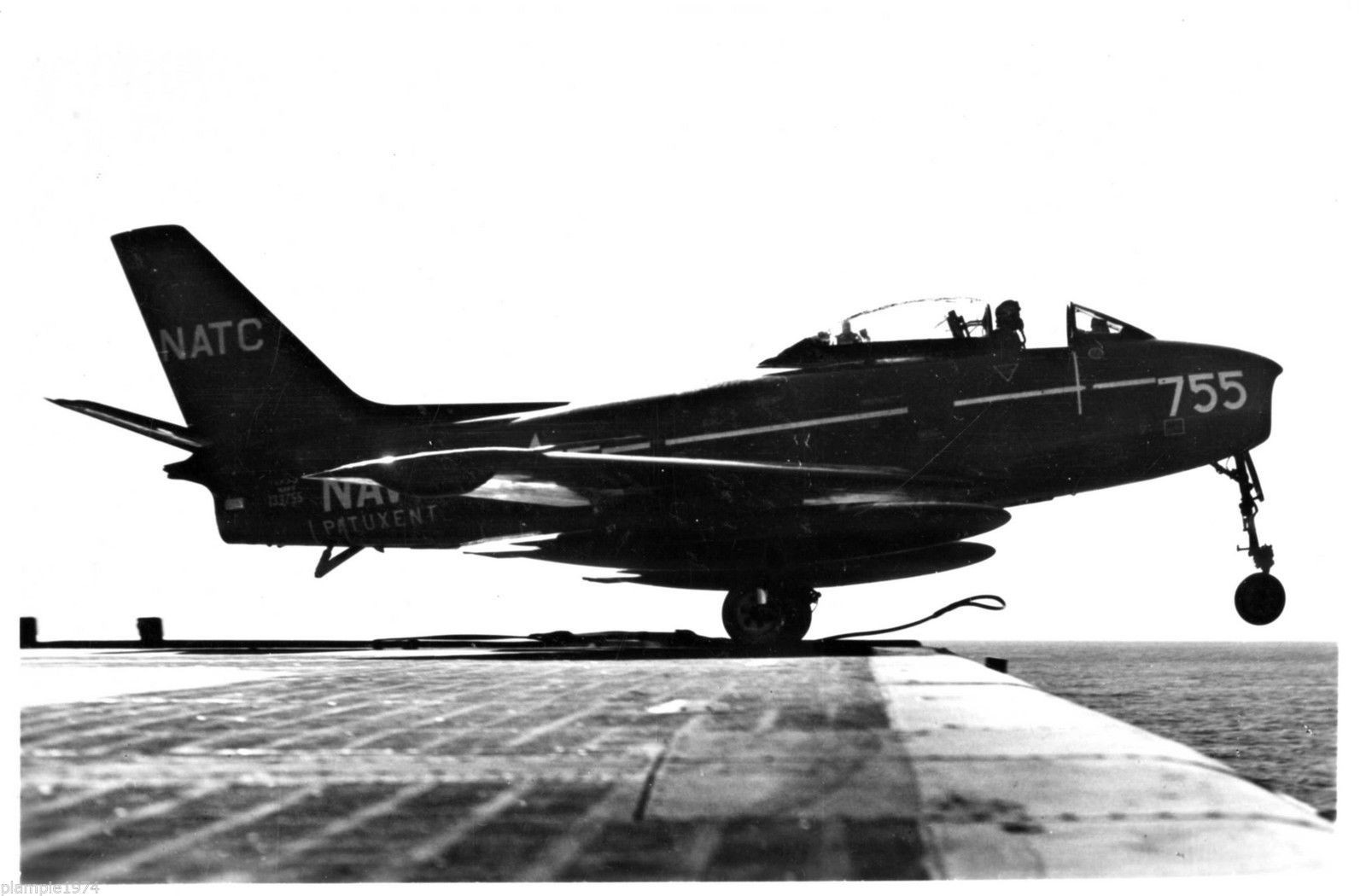 Postcard 793 - Aircraft/Aviation Real Photo North American FJ-2 Fury ...