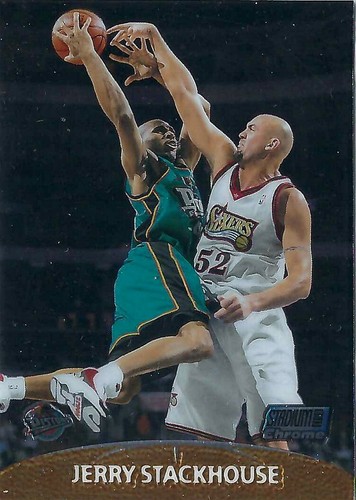 1999-2000 Topps Stadium Club Chrome Jerry Stackhouse -Detroit Pistons ...