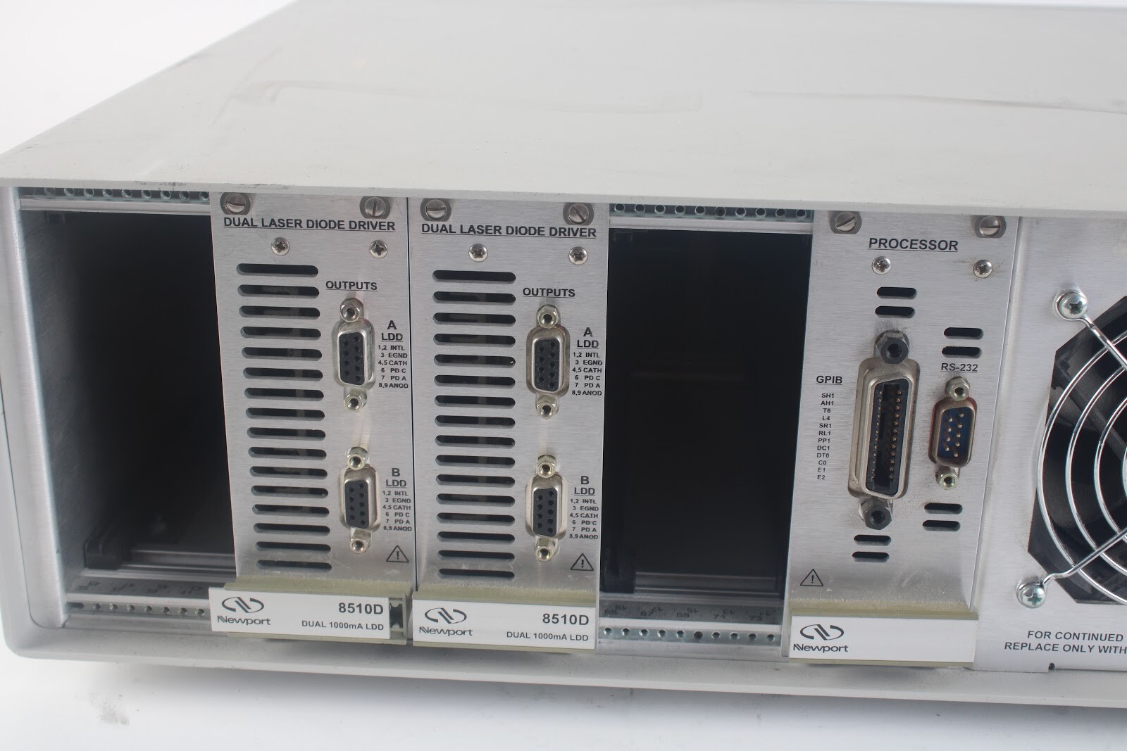 Newport 8000 Modular Controller Version 2.25 w/ 2x 8510D 1000mA Dual ...