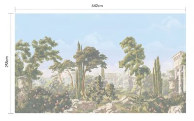 3D Landscape Oil Painting Self-adhesive Removeable Wallpaper Wall Mural ...