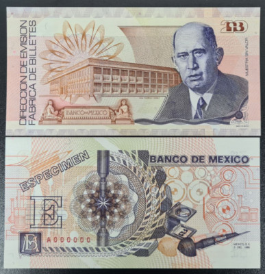 1989 Mexico Mexico Specimen Note 20 Anniv Bill Factory UNC | eBay
