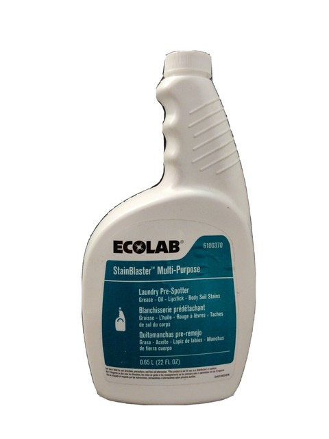 Ecolab Stainblaster Multi Laundry Pre Spotter Case of 4-22 Oz Bottles ...