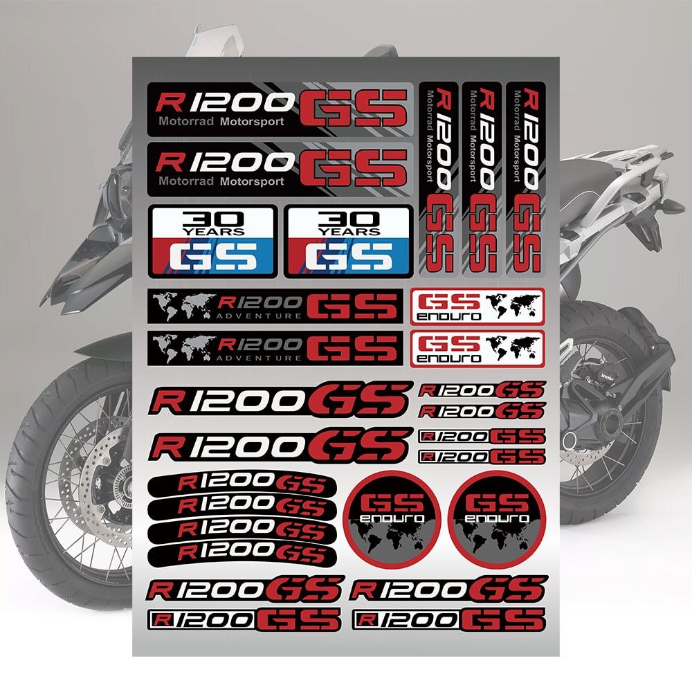 Motorcycle Body Fairing Decal Sticker Emblem Ornament For BMW R1200GS ...