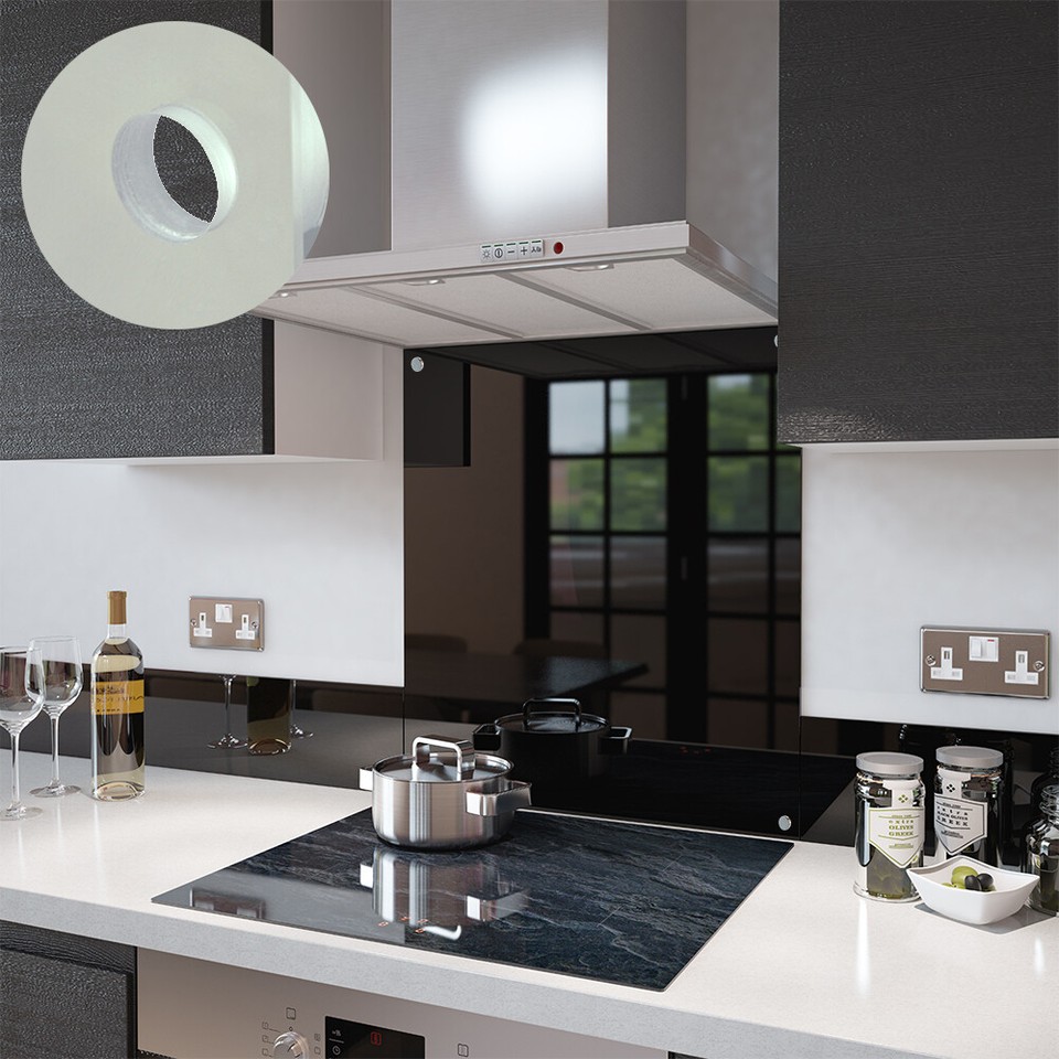 Glass Splashbacks Black and Glass Upstands - Made By Premier Range | eBay