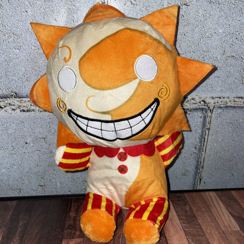 Sundrop and Moondrop Plush FNAF Puppet Clown Figure Cartoon Clown+sun ...