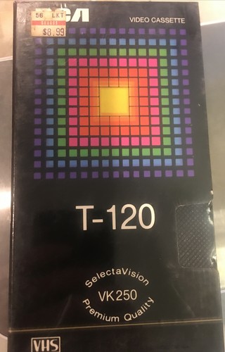 RCA VK250 Sealed T-120 Vintage Blank VHS video tape selectavision Rare ...