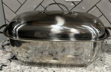 Cook's Essentials 10 qt. Non-Stick Stainless Steel Roaster for sale ...