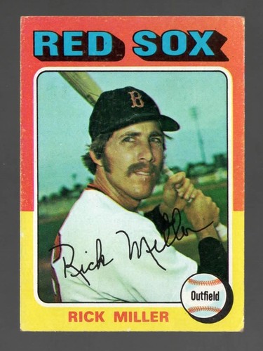 1975 Topps Rick Miller Boston Red Sox #103 Excellent | eBay
