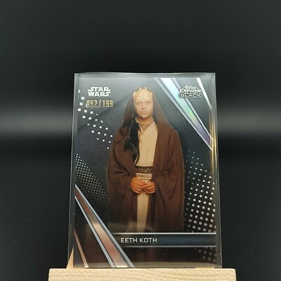 2023 Topps Chrome Black Star Wars : EETH KOTH 052/199 | eBay