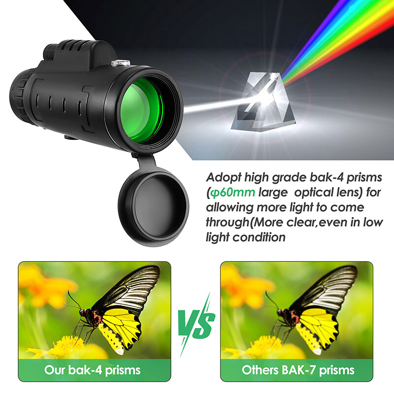 Super High Power 80X100 Portable HD Night Vision Monocular Telescope ...