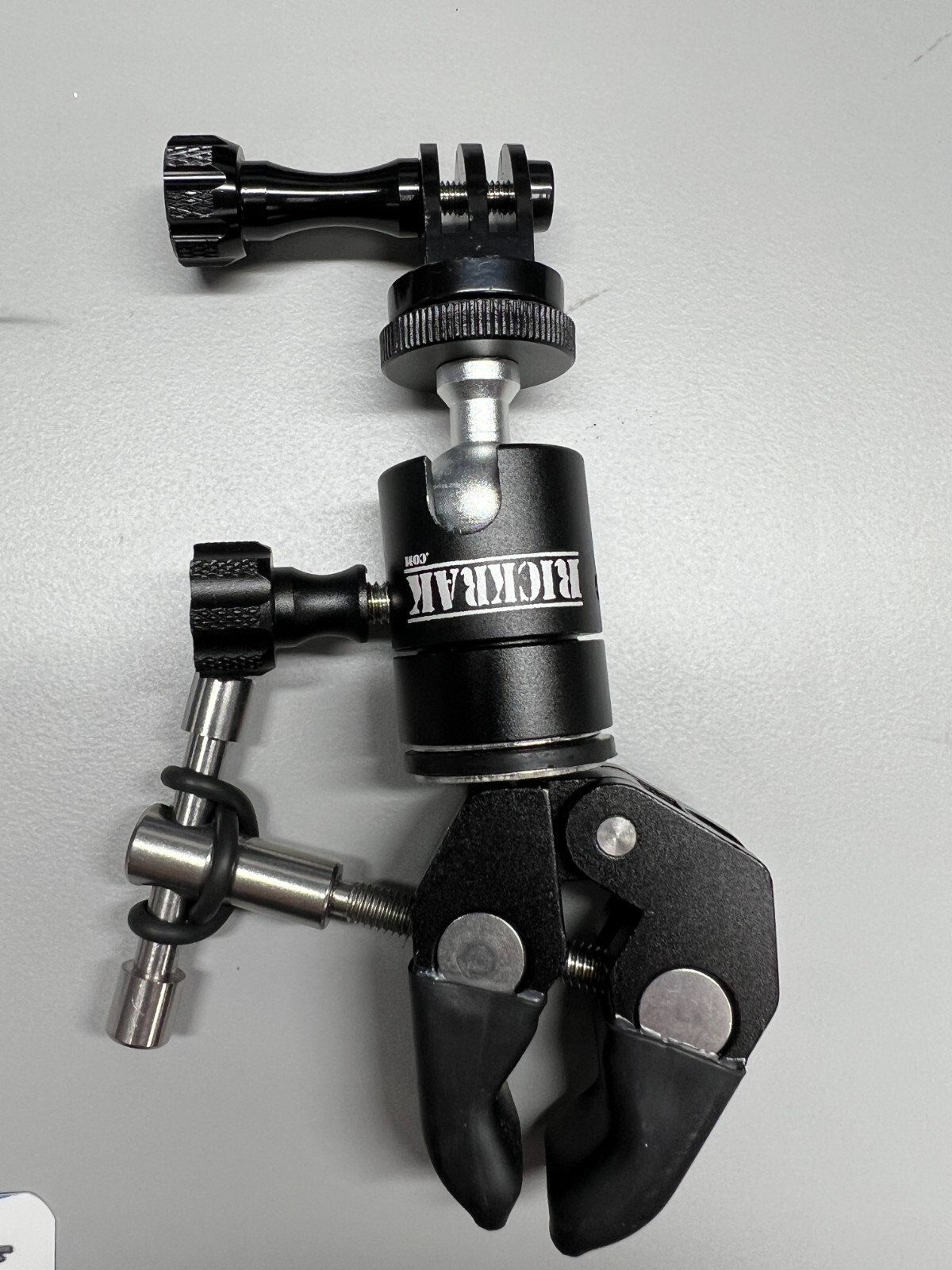 New - RickRak Universal Round Bar Clamp with Mount for GoPro & Other ...