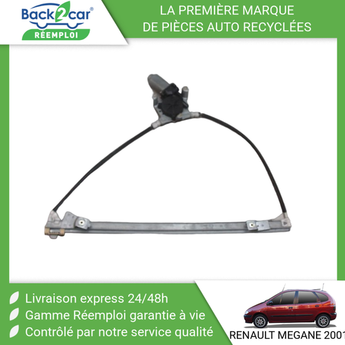 🏆 MECANISME LEVE-GLACE AVANT GAUCHE RENAULT MEGANE 7700838592 🌱 ...