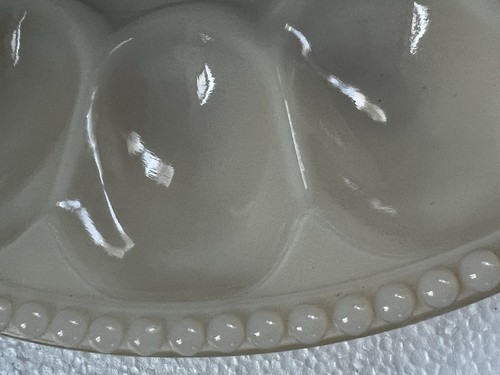 Vintage Antique Alacite Aladdin 11” Deviled Egg Plate Platter W ...